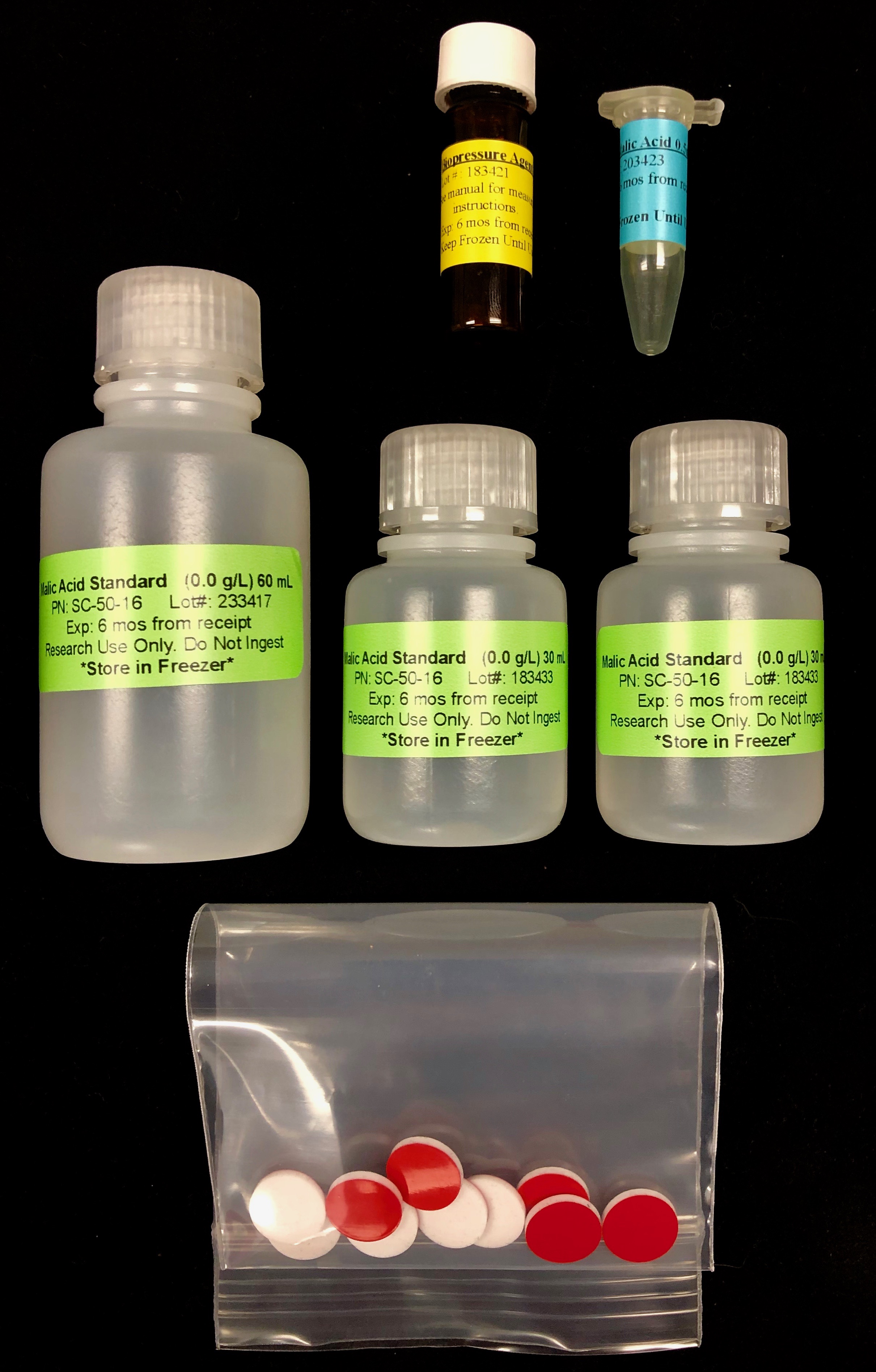 MLF 10 Test Refill Kit – Vinmetrica – Sulfite (SO2), Malic, Alcohol ...